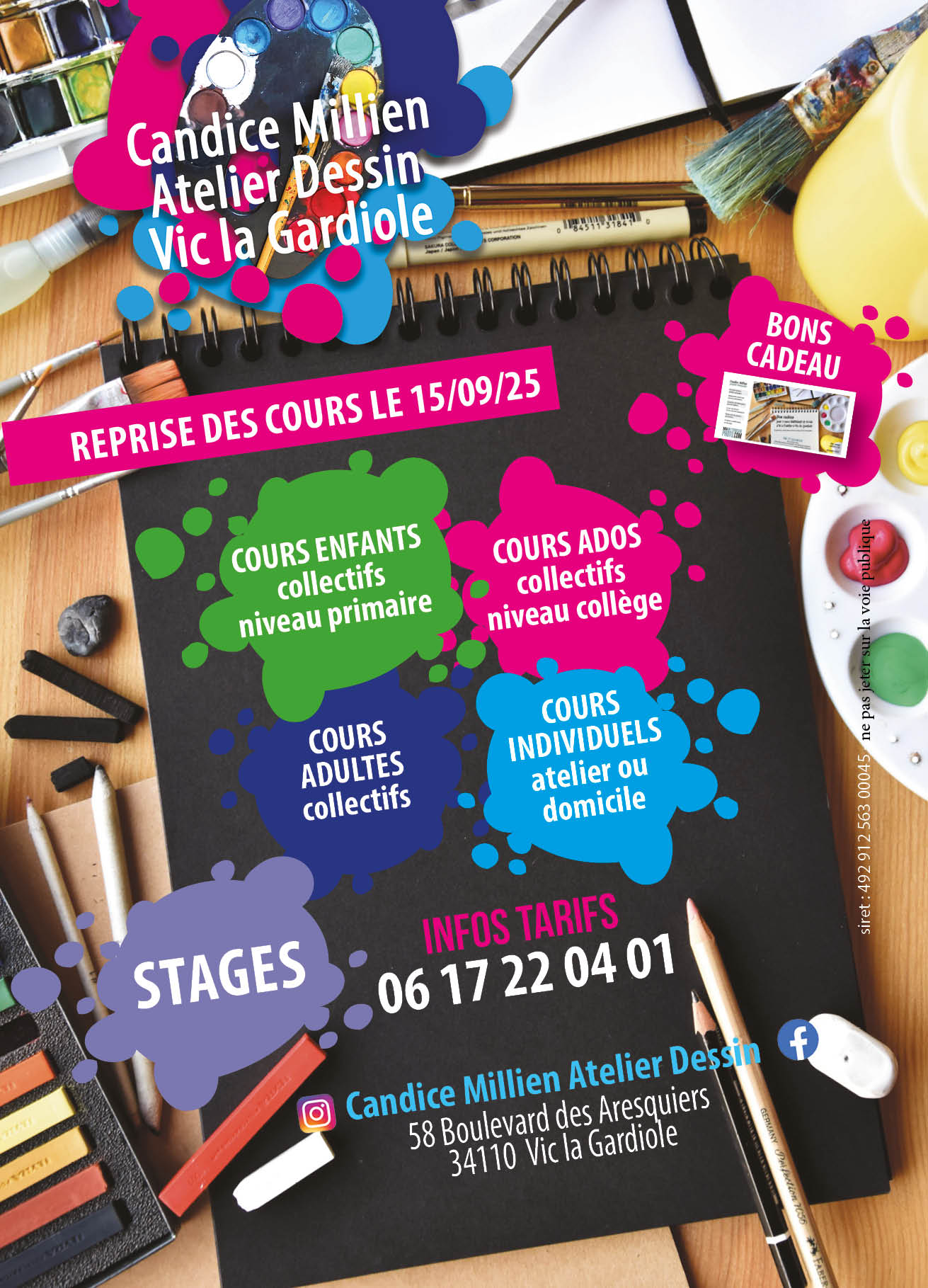 Atelier Créatif - candicemillien.fr Graphiste Illustratrice Vic la Gardiole